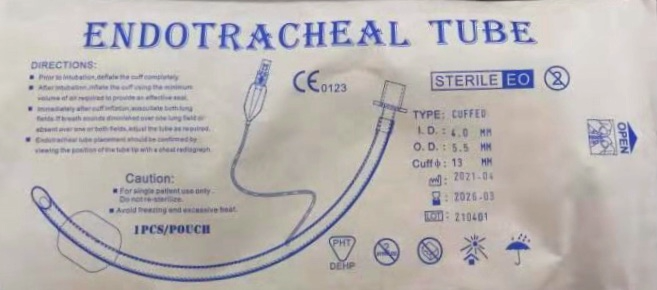 Endo Tube PVC Cuffed with Connector 2.0mm – Florette Medical Equipment