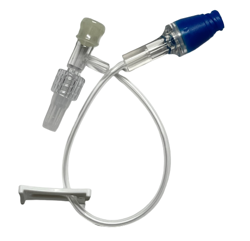 IV EXTENSION SET SMALLBORE T PORT 7 INCH NEEDLE FREE CONNECTOR LUER LO ...